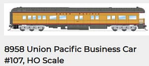 BROADWAY LTD HO SCALE HEAVYWEIGHT BUSINESS CAR