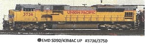 KATO N SCALE SD90/43MAC LOCOMOTIVES