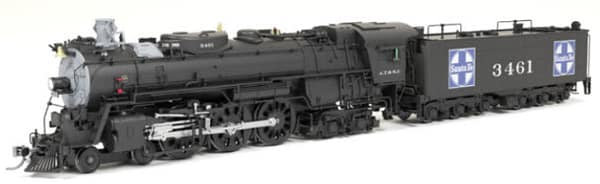 BROADWAY LTD HO SCALE ATSF 3460 CLASS 4-6-4