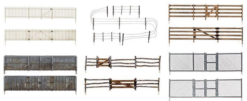 WOODLAND SCENICS HO SCALE FENCES